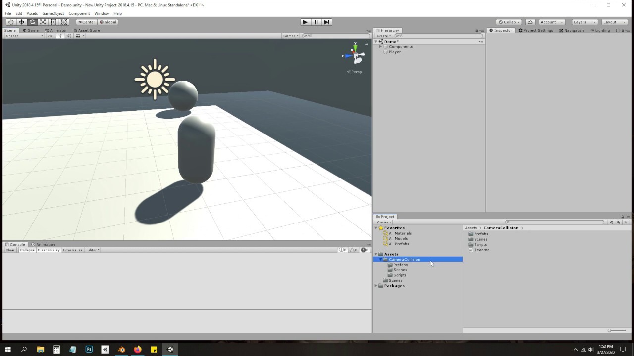 Camera Collision Script | Preview | Unity