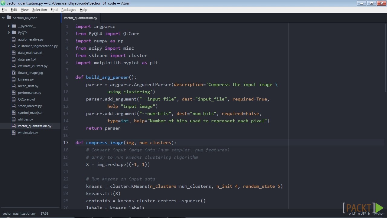 191   Compressing an Image Using Vector Quantization