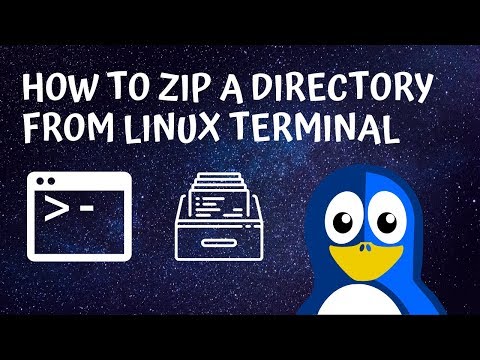 How to zip a directory from linux terminal