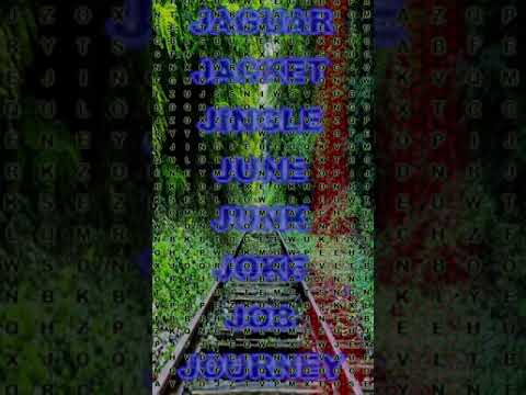 Letter J Word Search Challenge 1