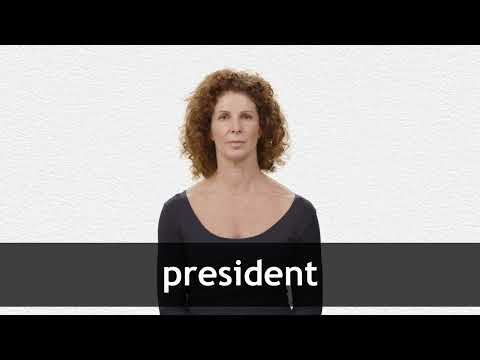 PRESIDENT definition and meaning | Collins English Dictionary