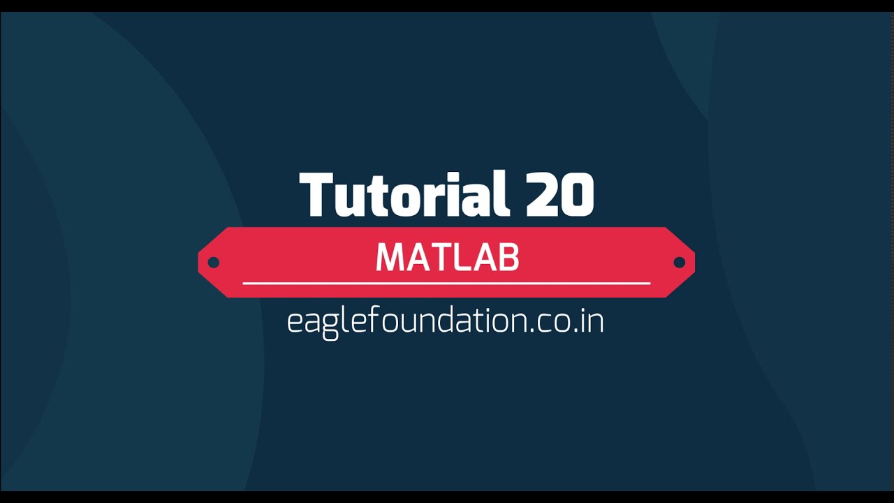 MATLAB tutorial 20 | Ones and Zeros matrices in MATLAB