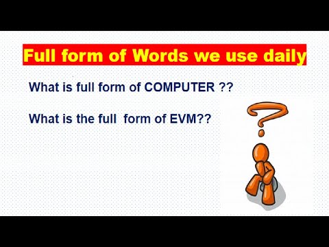 Full form of Words we use daily Important Quiz for students
