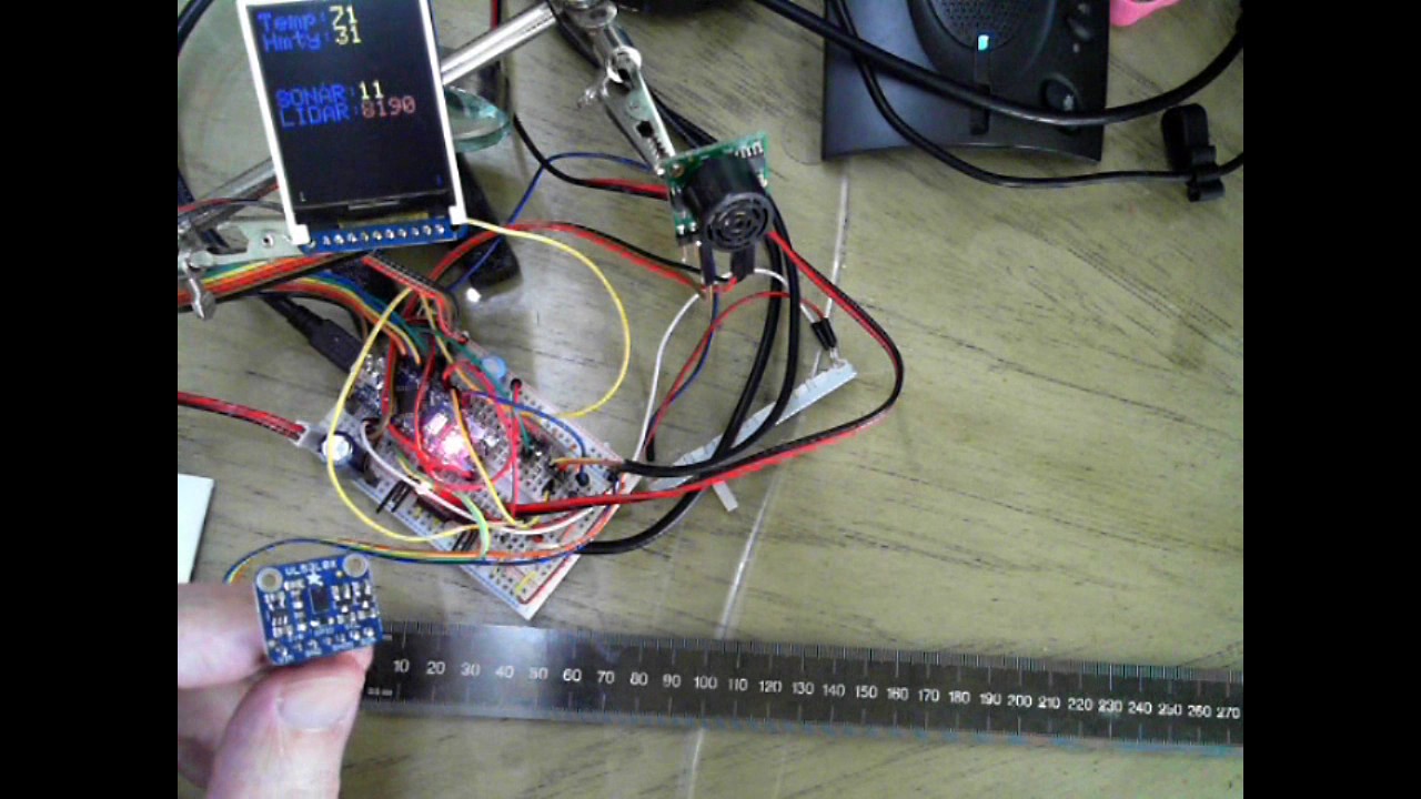LIDAR experiment with Arduino