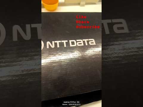 NTT data branded gifts🎁✨🥳 #gift #software #corporatelife #brandedgifts #security #ytshorts #nttdata