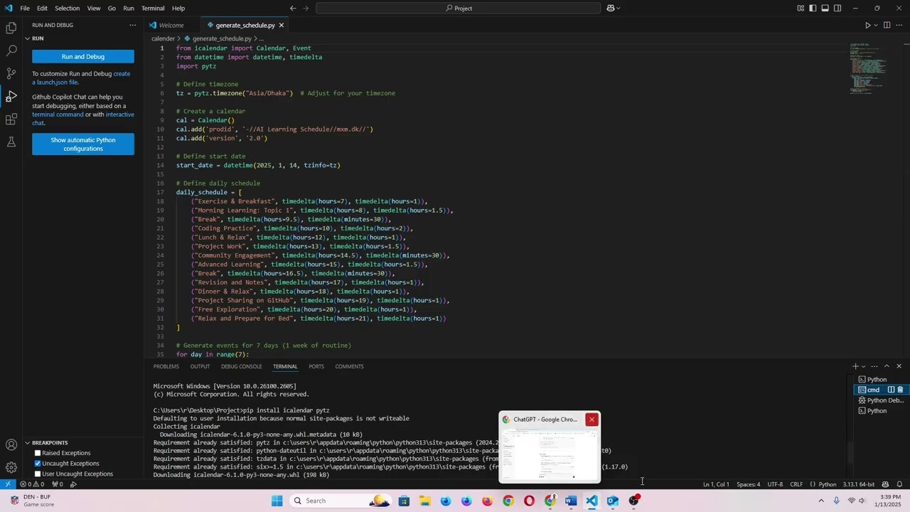 Create Custom Schedules in Minutes | Python Schedule Generator Script Tutorial