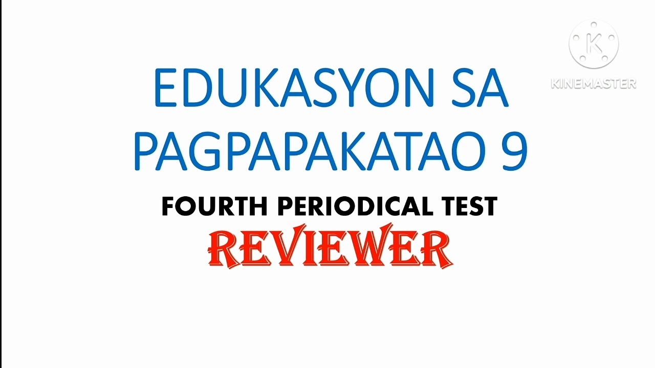 Fourth Quarter Exam in ESP 9 Reviewer / JA VLOGS