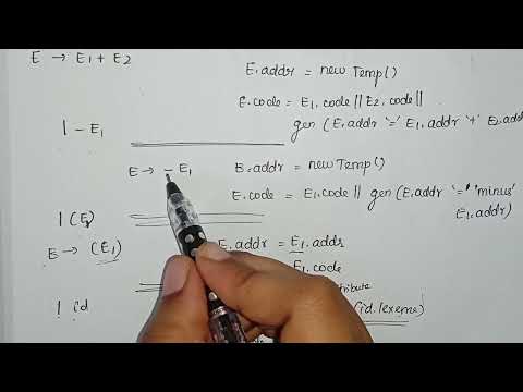 Translation of Expressions - Part 1 | Unit 3 Compiler Design Anna University Tamil