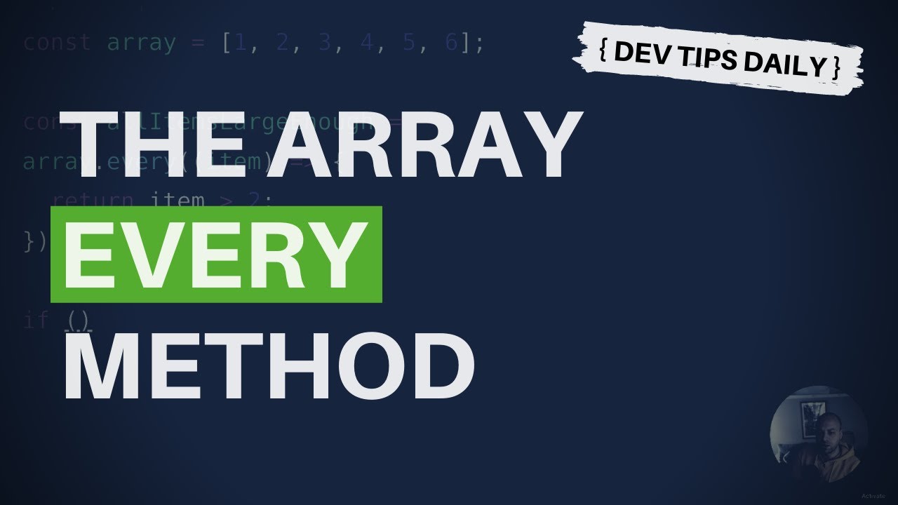 DevTips Daily: The JavaScript every array method