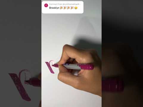 Brooklyn #calligraphy #youtubeshorts #name 💙💙