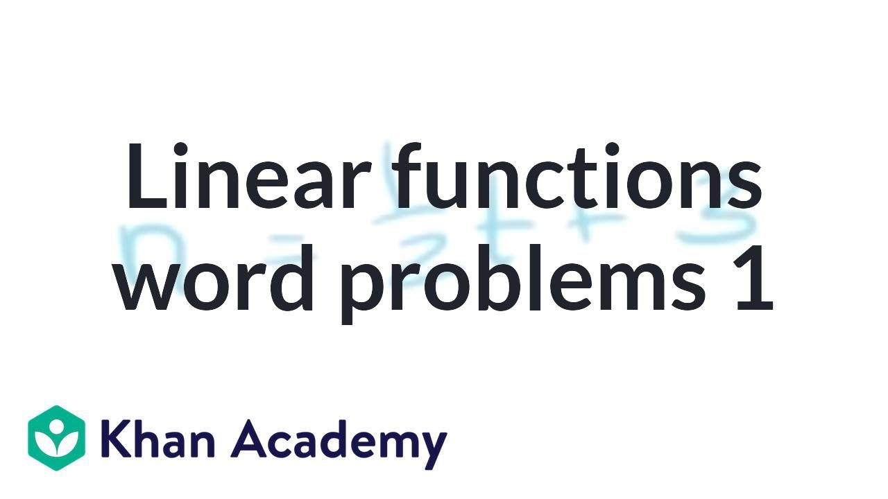 Comparing linear functions word problems 1 | Algebra I | Khan Academy