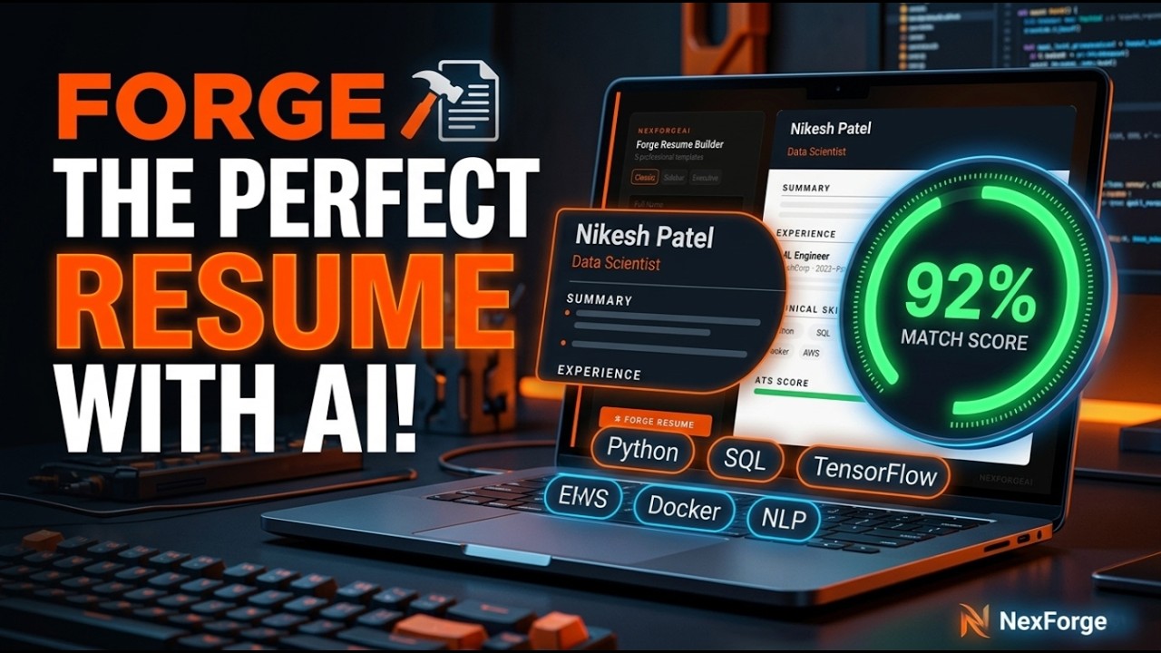 Forging the Perfect Resume with AI | NexForge Resume Builder
