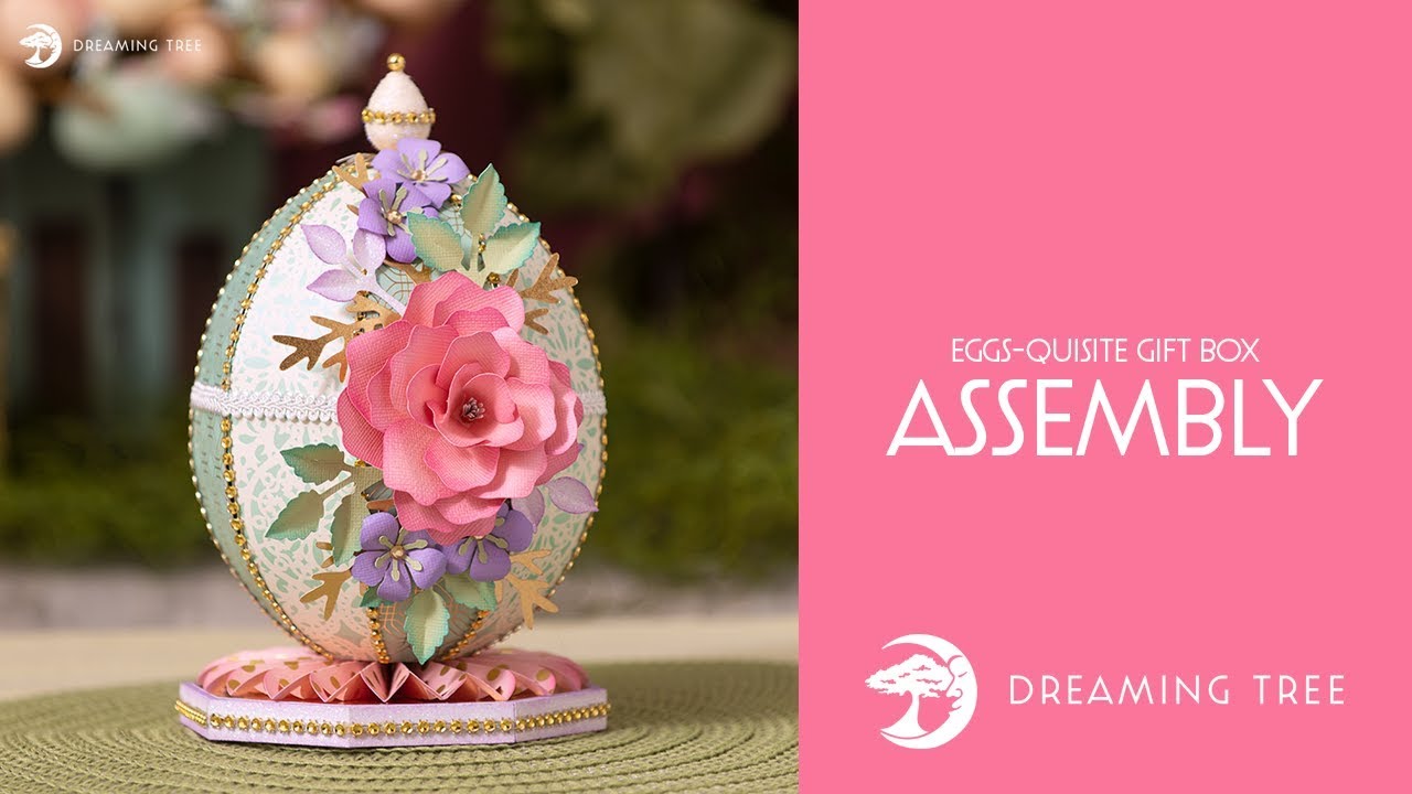 SVG File - Eggs-Quisite Gift Box - Assembly Tutorial (For Cricut, Silhouette, and ScanNCut)