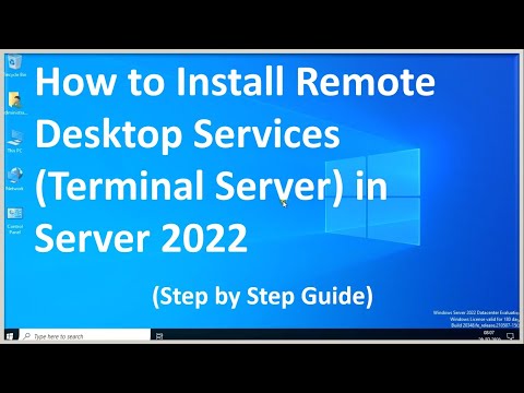 How to Install Remote Desktop Services "RDS" (Terminal Server) in Server 2022 !! Complete Setup !!