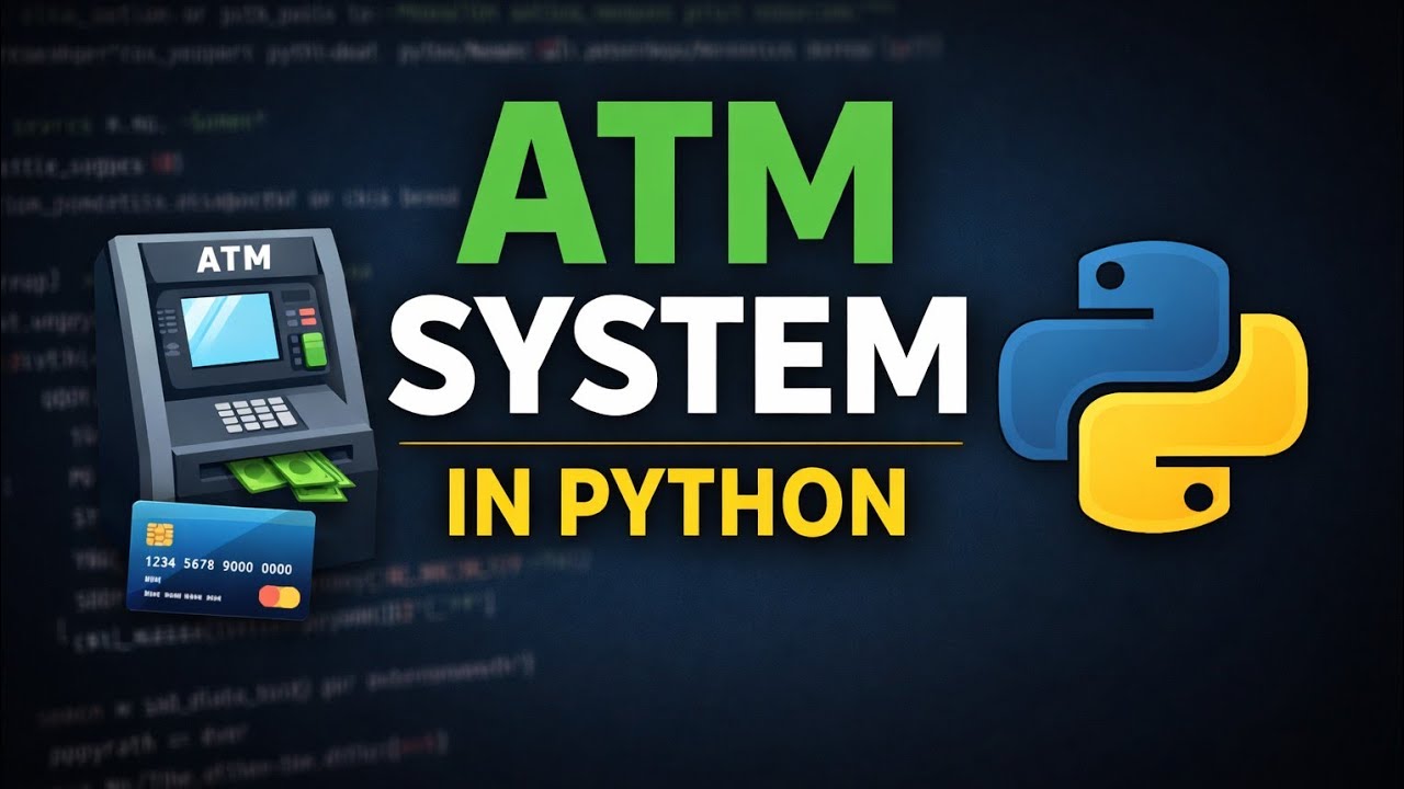 ATM System in Python | Beginner Python Project. #code 