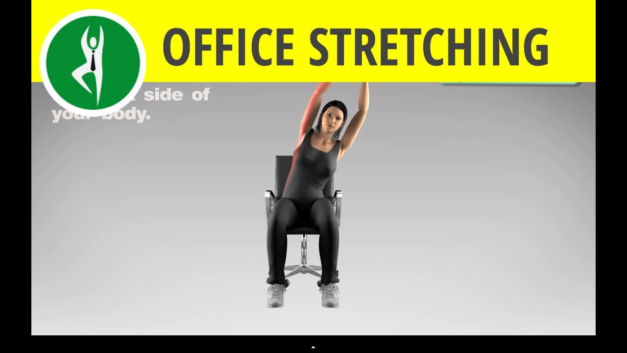 Computer exercise: stretch your upper body at your work