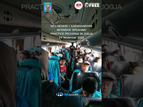 MTsN 1 KARANGANYAR INTENSIVE SPEAKING PRACTICE PROGRAM IN JOGJA ISTIMEWA 20 Oct - 24 Nov 2022