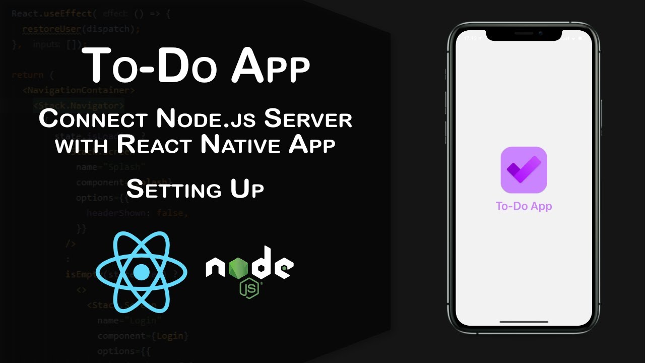 Connect Node.js Server with React Native App - Part 1