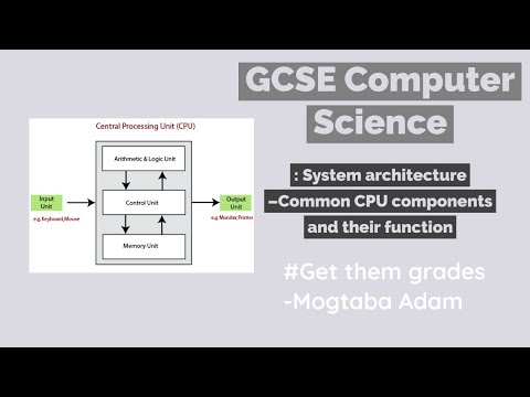 GCSE Computer science: System architecture –Common CPU components and their function - Mogtaba Adam