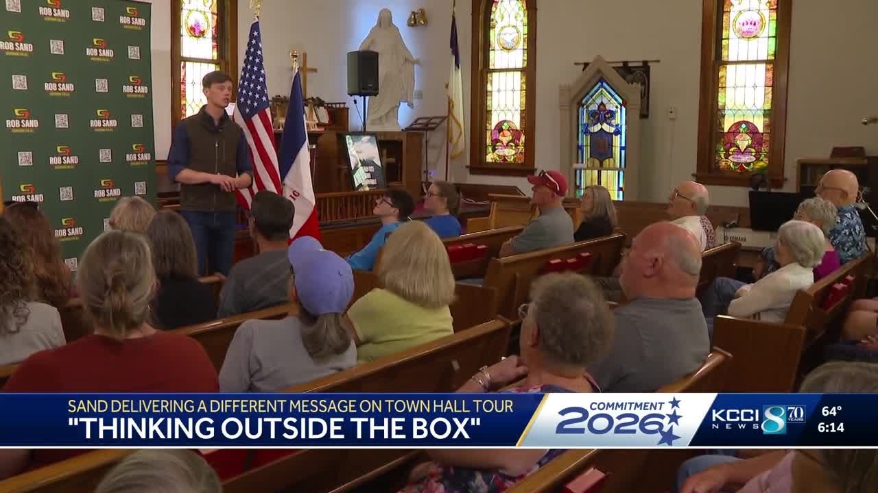 Rob Sand hits the road early: Hear the message he's delivering in red-state Iowa