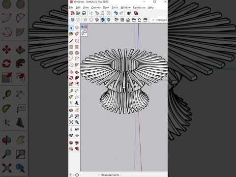 Table Design with Plugins In SketchUp #shorts #sketchup #sketchuptutorial #sketchupplugins