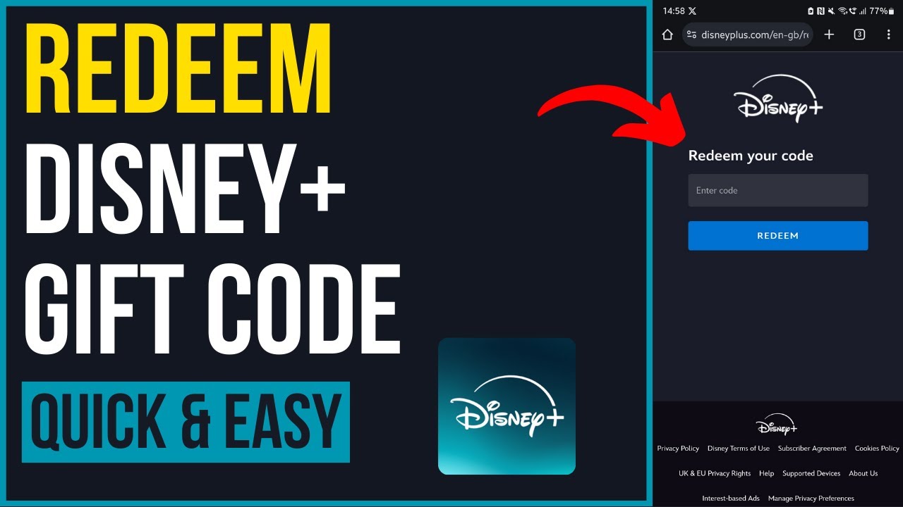 How to Redeem Disney Plus Gift Code (2024)