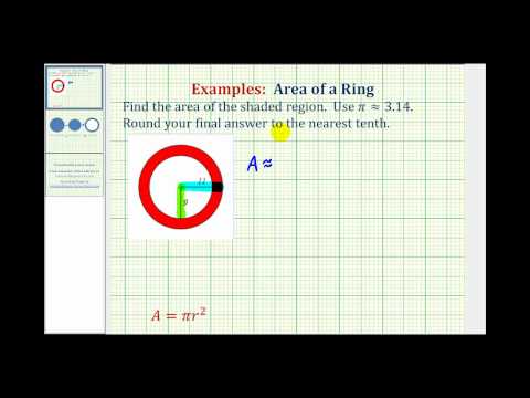 Ex: Area of a Ring / Area Between Two Circles | Math Help from ...