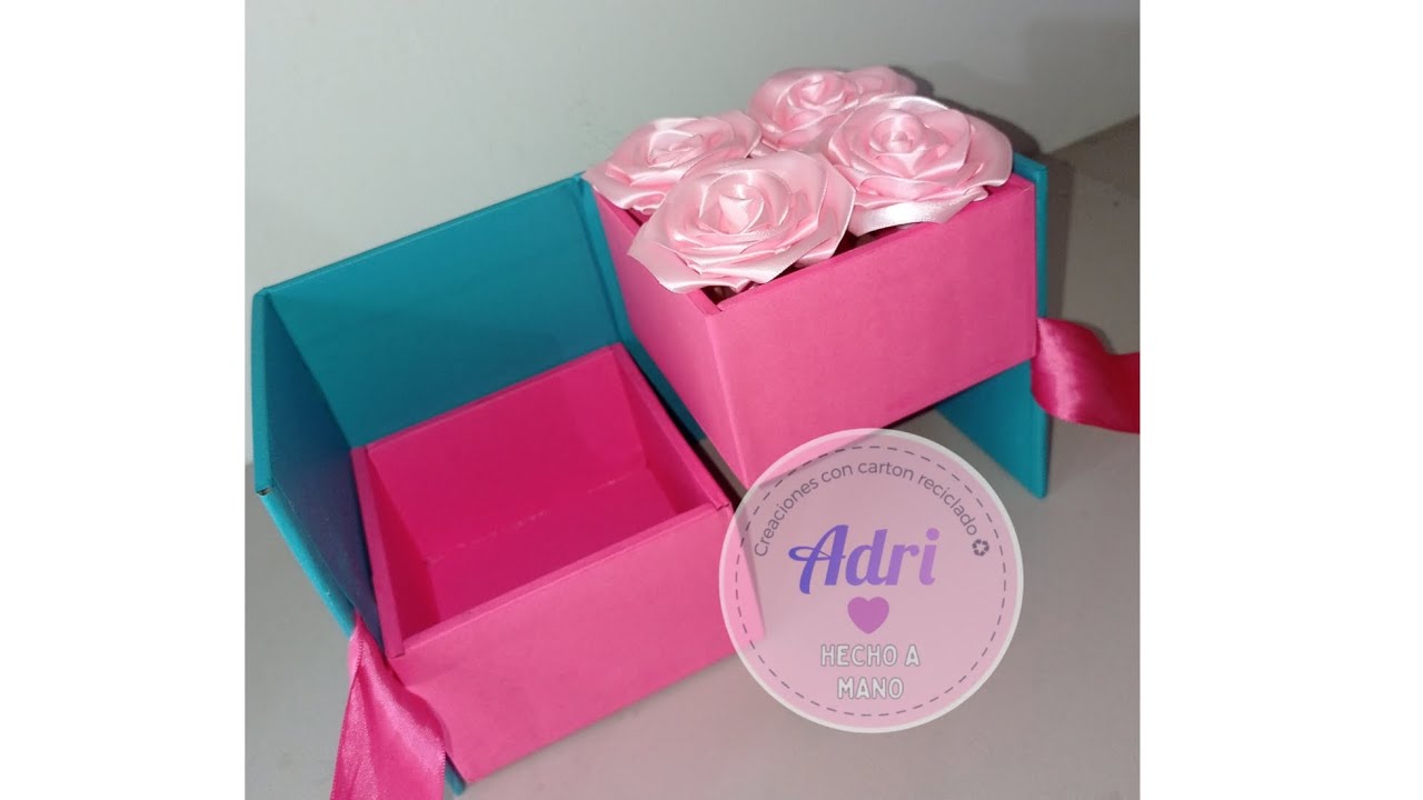 como hacer una caja doble para este día de las madres