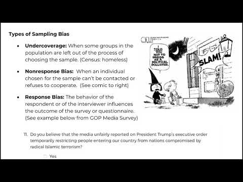 Math 119 1.3 Sampling Bias