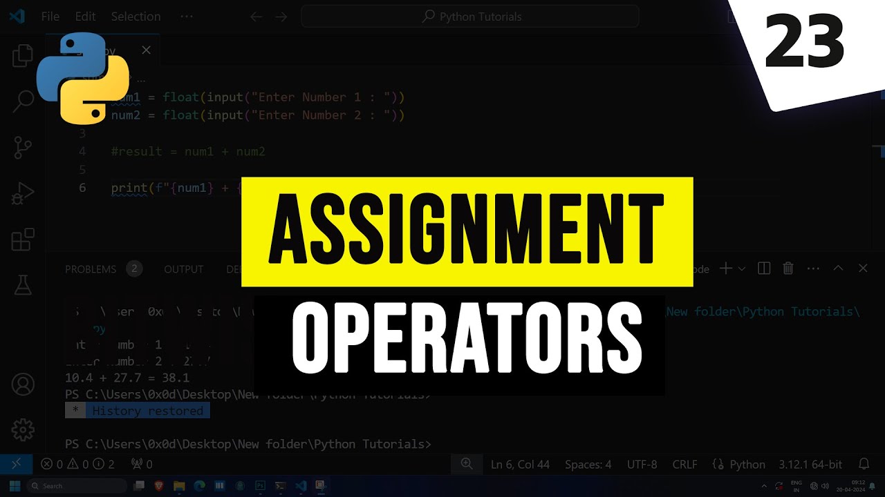 Assignment Operators in Python Programming Language