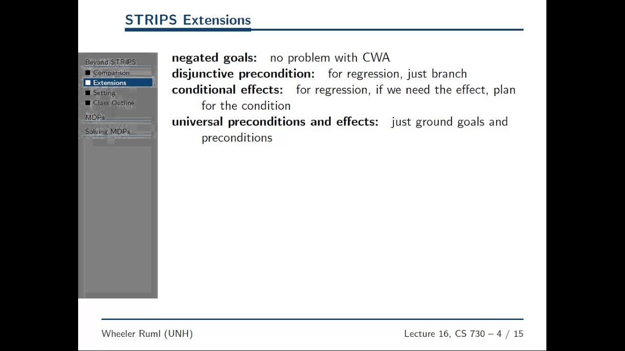planning recap, strips extensions