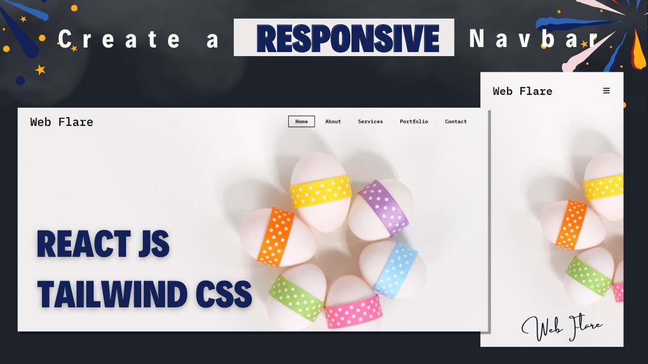 Build a Responsive Navbar with React.js & Tailwind CSS | Beginner-Friendly Tutorial