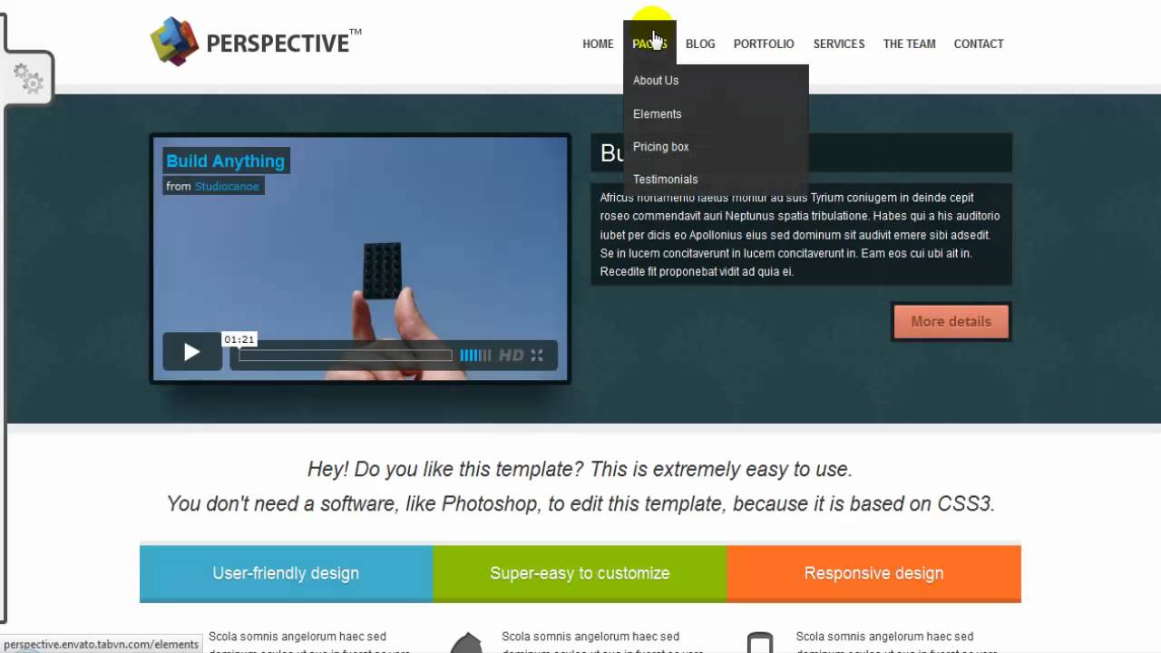 Perspective - Responsive Drupal Theme