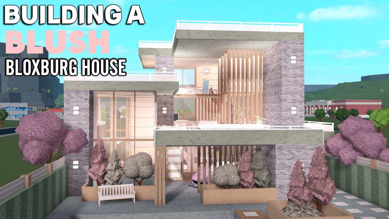 I BUILT A BLUSH HOUSE IN BLOXBURG