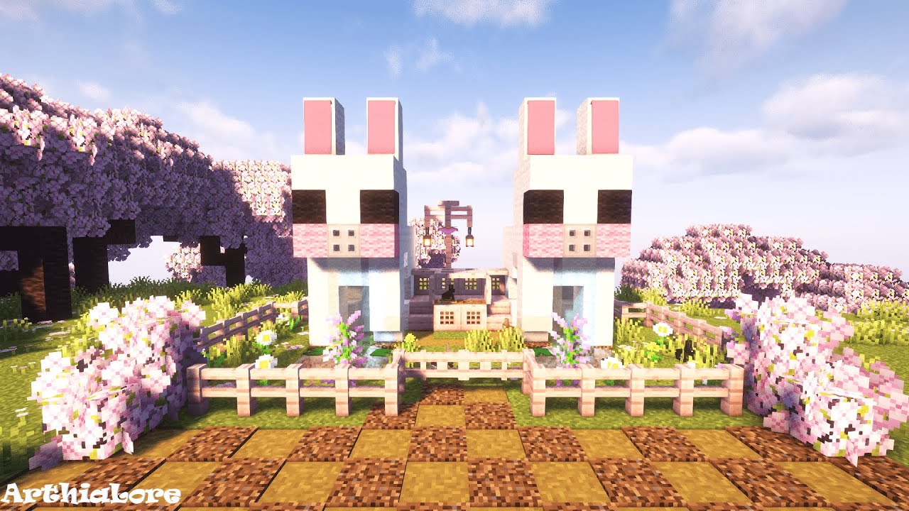 Minecraft | How to Build a Rabbit Sanctuary 🥕🐇 - Minecraft Builders