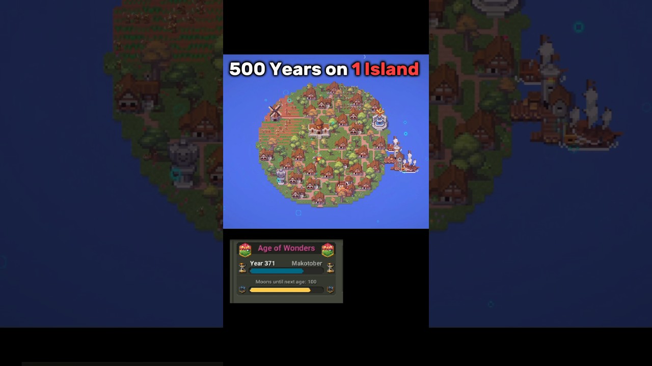 500 Years on 1 island #worldbox #superworldbox #shorts #subscribe #map #geography