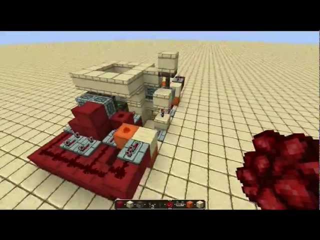 Compact hidden 2x2 piston floor door Minecraft Map