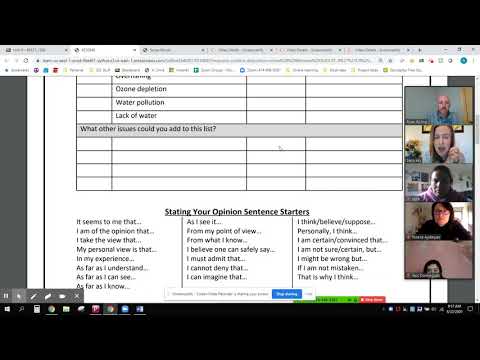 Stating Your Opinion with Sentence Frames: Example 2