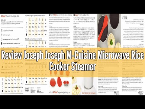 Review Joseph Joseph M-Cuisine Microwave Rice Cooker Steamer - Stone/Orange, 2 Liter