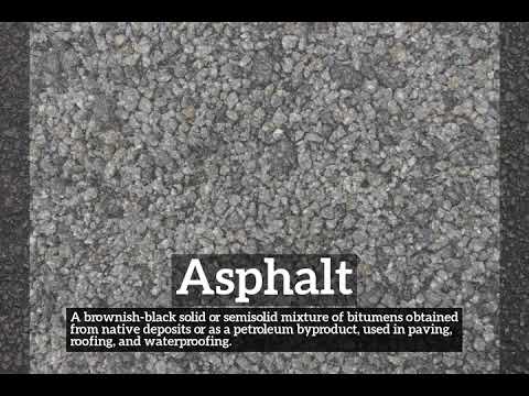 How Does Asphalt Look? | What is Asphalt? | How to Say Asphalt in English?