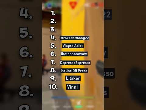 TOP 10 VAL NAMES I'VE SEEN IN GAME THIS WEEK #2