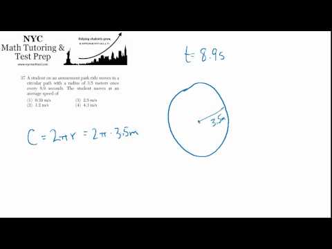 Physics Regents June2012 #37 - Tangential Speed