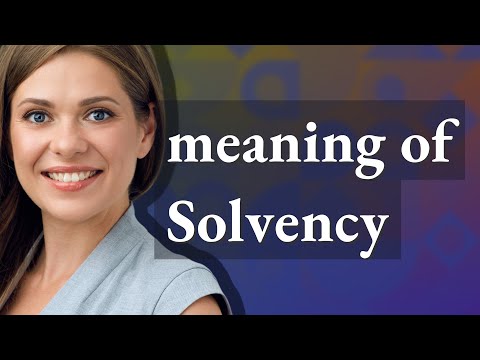 Solvency | meaning of Solvency