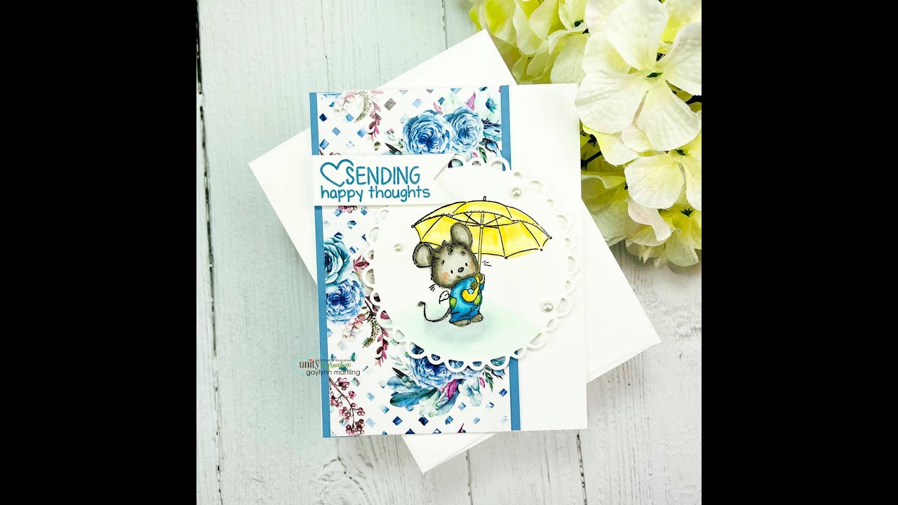 Unity Quick Tip: Cute Springtime Mouse Card with Copic Coloring