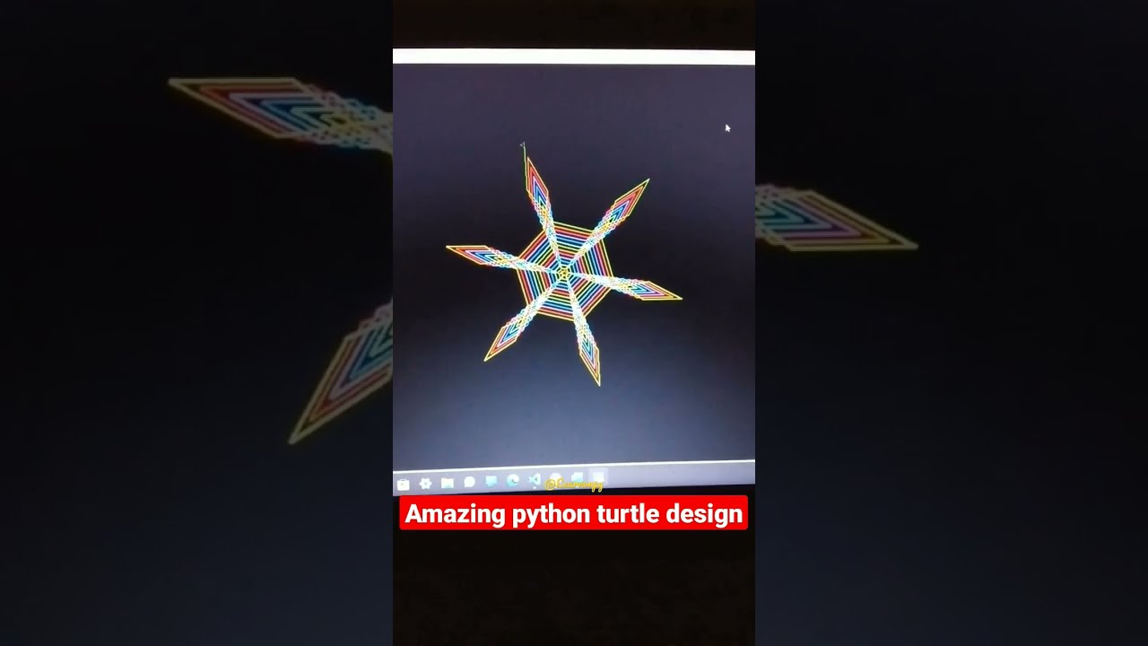 Python Turtle Graphics | Coding Video | Instagram Reels | Amazing design |