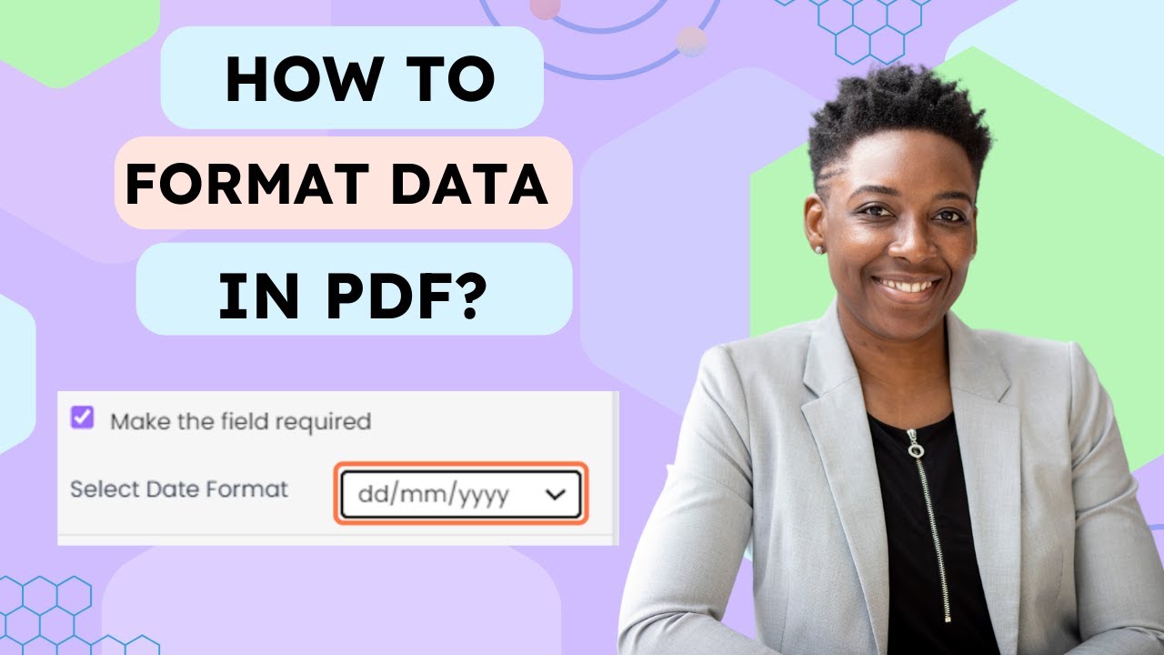 How to format date in PDF?