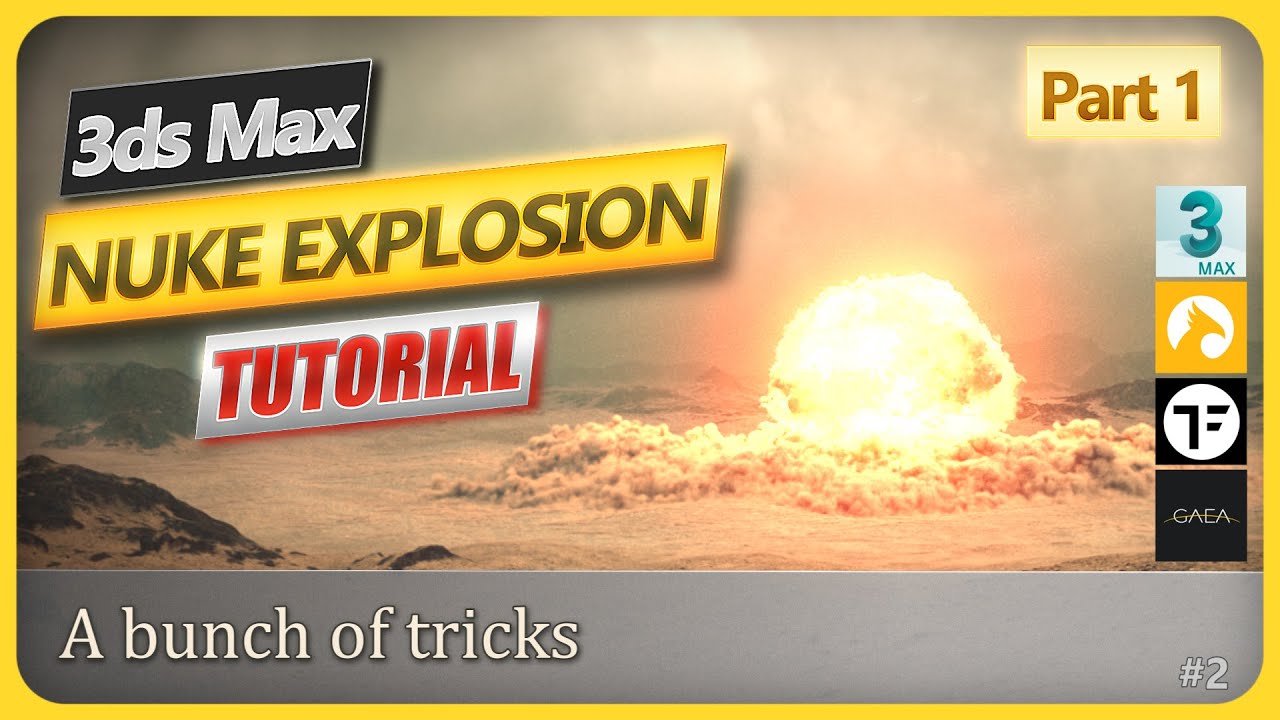 How to make a nuke Explosion in 3dsMax | TUTORIAL #3dsmax