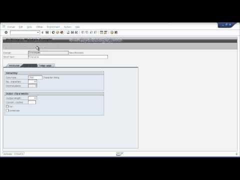 Beginners Guide - Learn SAP ABAP - Data Dictionary - Create A SAP Table Part 3 Video Lecture ...