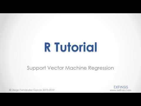 R Tutorial. Support Vector Machine Regression