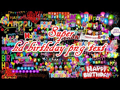 Happy birthday png text free download & PNG Zip File